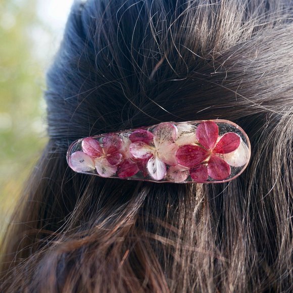 Accessories | Handmade Hair Clip Real Flower Clip | Poshmark